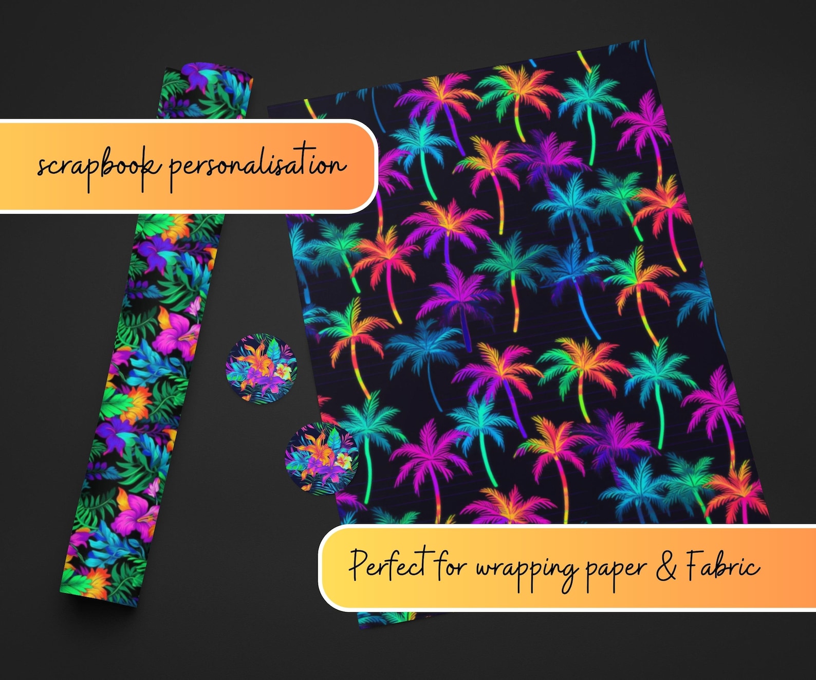 Hawaiian Shirt Seamless Patterns, 20 Digital Papers of Vibrant Tropical ...