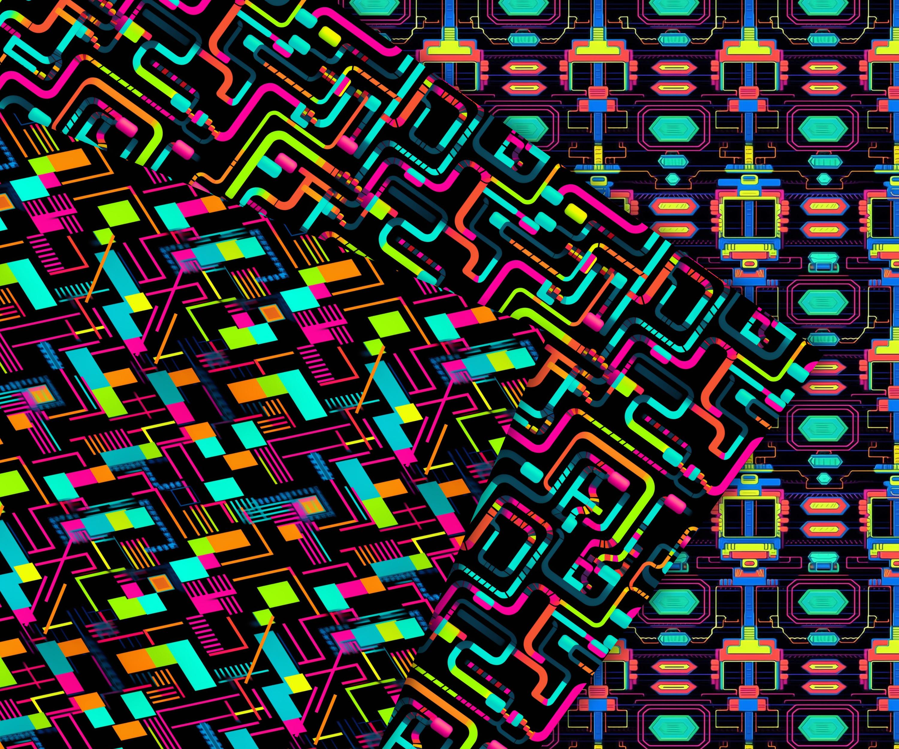 Retro Arcade Patterns, 20 Seamless Digital Papers, Classic Arcade ...
