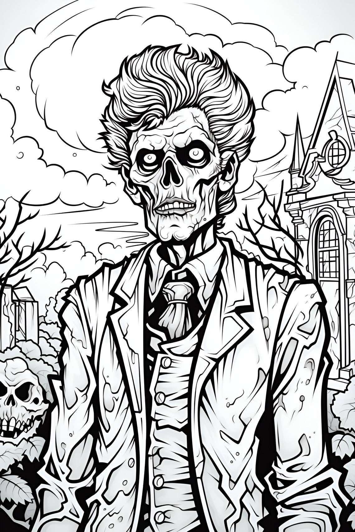 Gothic Colouring Pages, 40 Gothic Fantasy Printable Colouring Pages ...