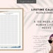 Life Calendar / A 100-week-year Human Life in Weeks / Printable Digital ...