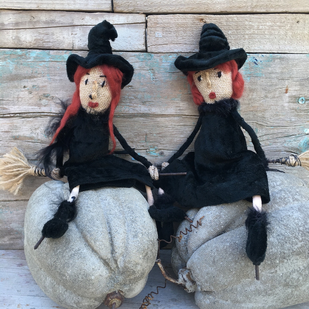 Handmade Witches on a Broomsticks / Handmade Witches Ljudmila and Jera ...