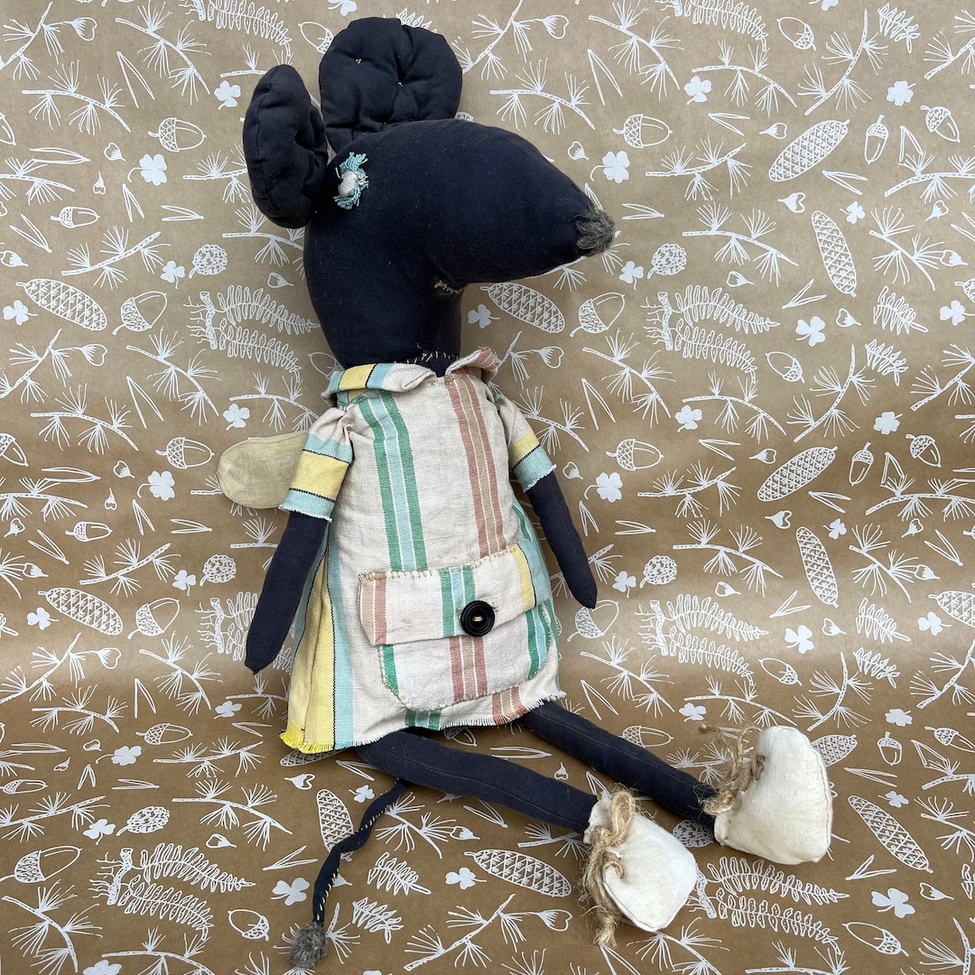 Handmade Zorica Rat Rag Doll / Handsewn Rag Doll / Animal Art - Etsy