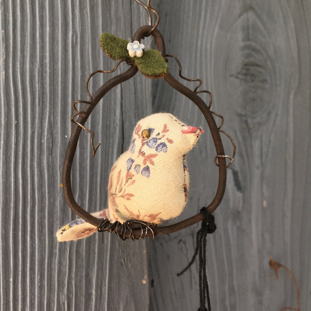 Little Bird Rag Doll, Festive Tree Ornaments - Etsy