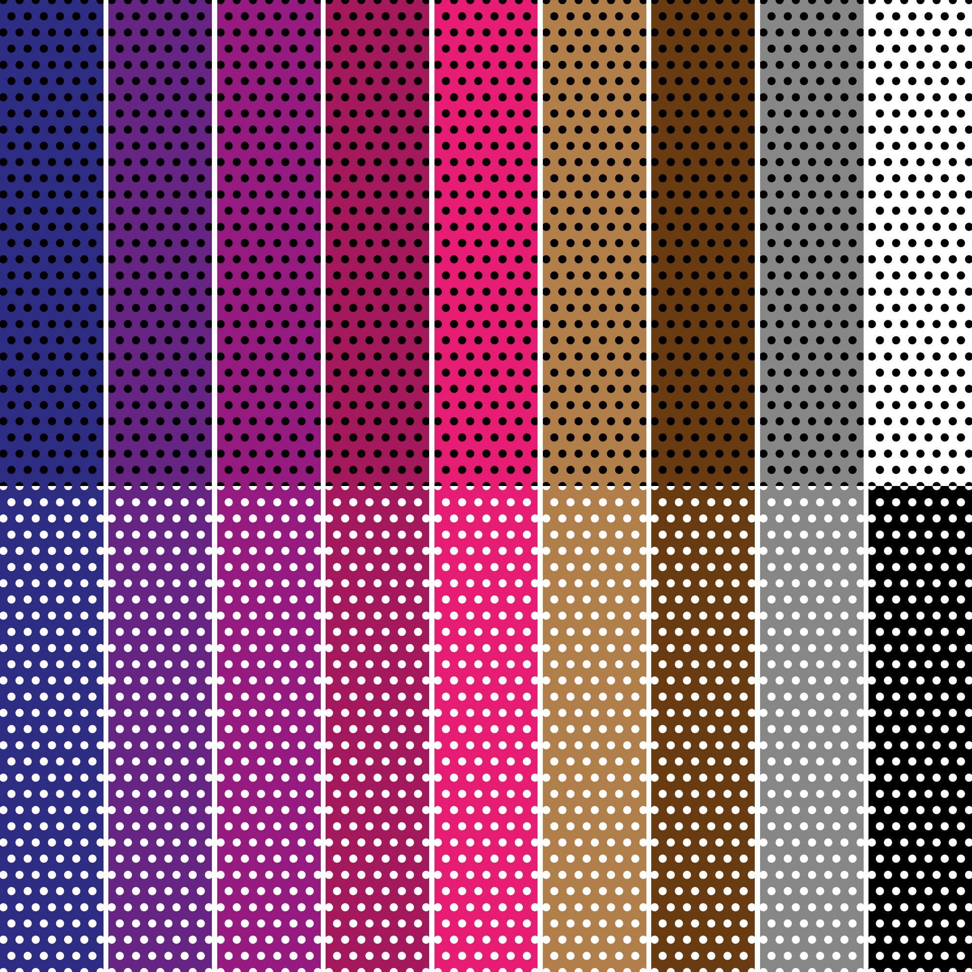 Mini Polka Dot Background Digital Papers Mini Rainbow Black White Polka ...