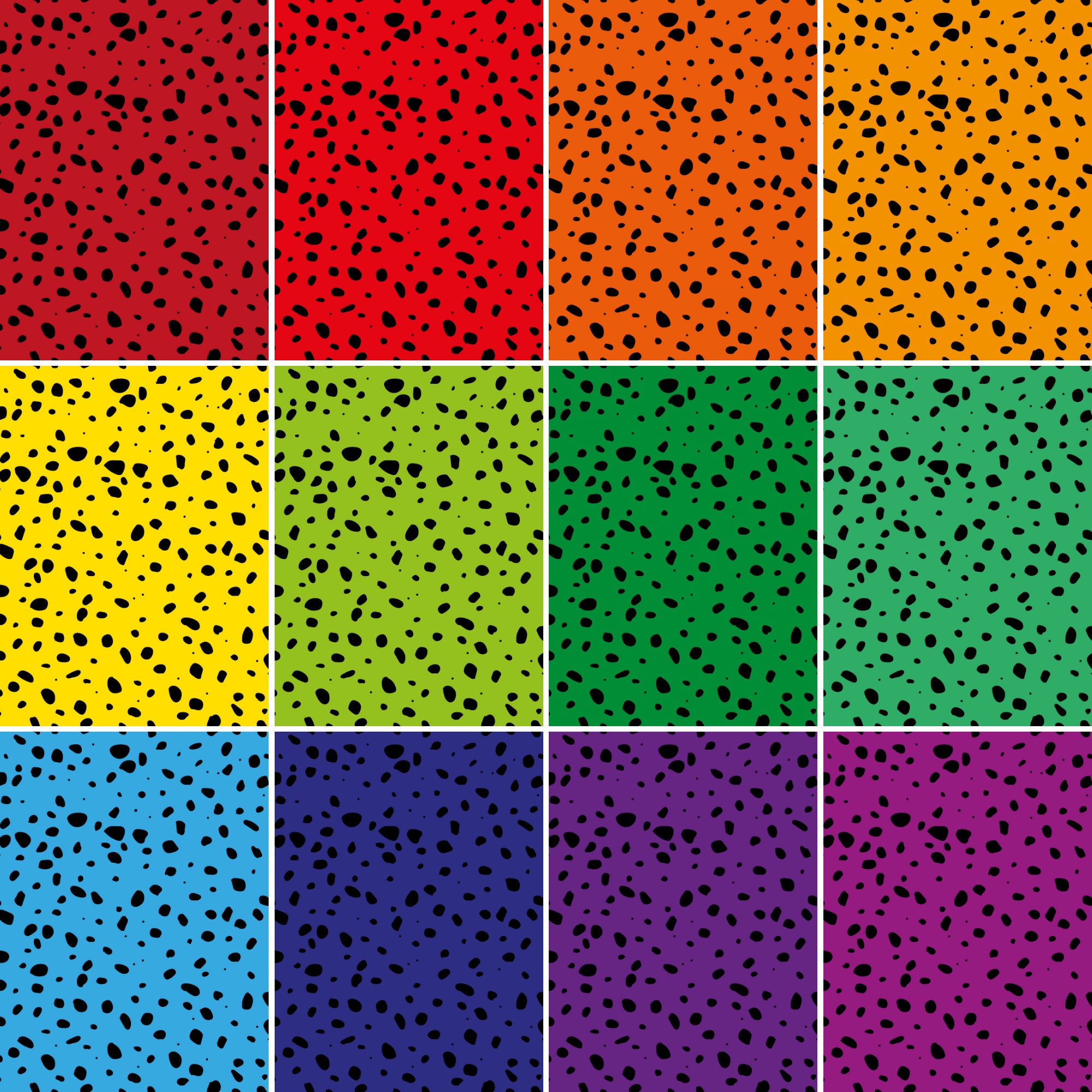 Black Dalmatian Print Background Digital Papers Dalmatian Spots Digital ...