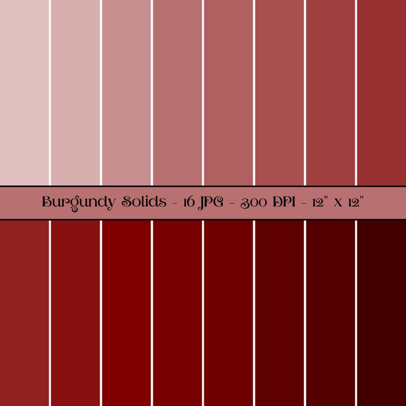Burgundy Solids Background Digital Papers Red Solid Scrapbook - Etsy UK