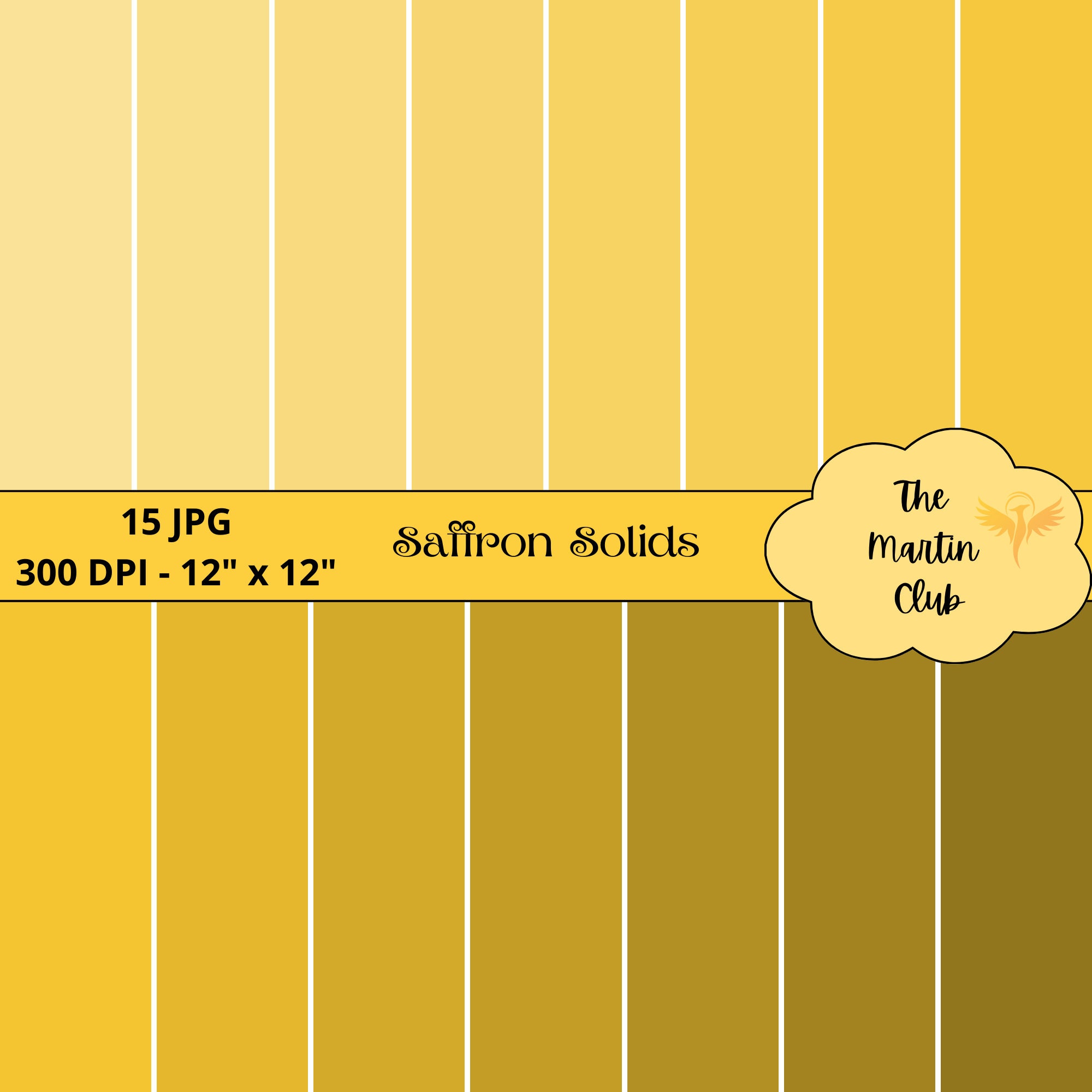 Saffron Solids Background Digital Papers Yellow Saffron Solid Scrapbook ...