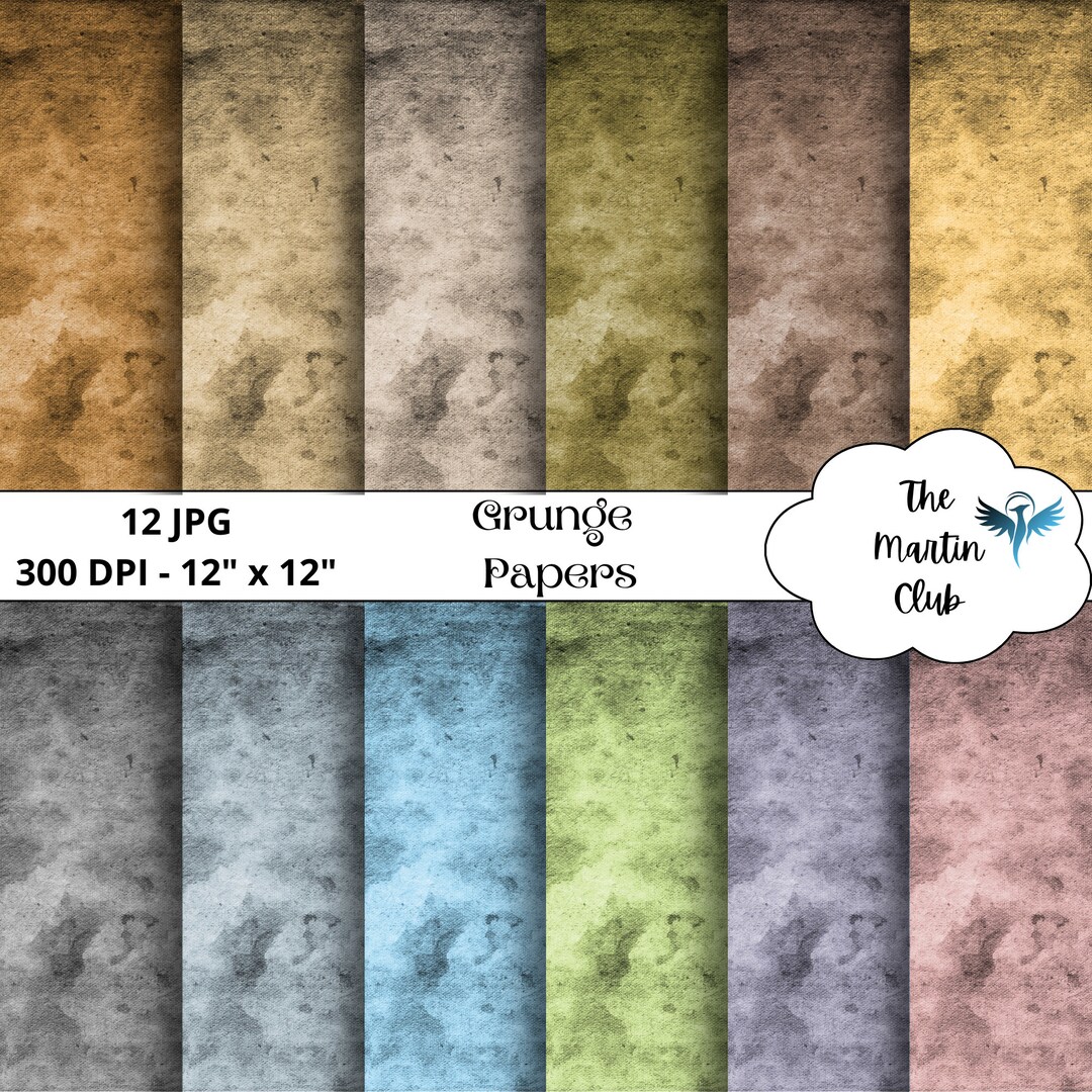 Grunge Papers Texture Background Digital Paper Vintage Scrapbook Paper ...