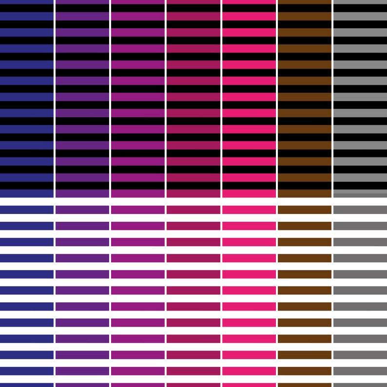 Horizontal Stripes Background Digital Papers - White Black Horizontal ...