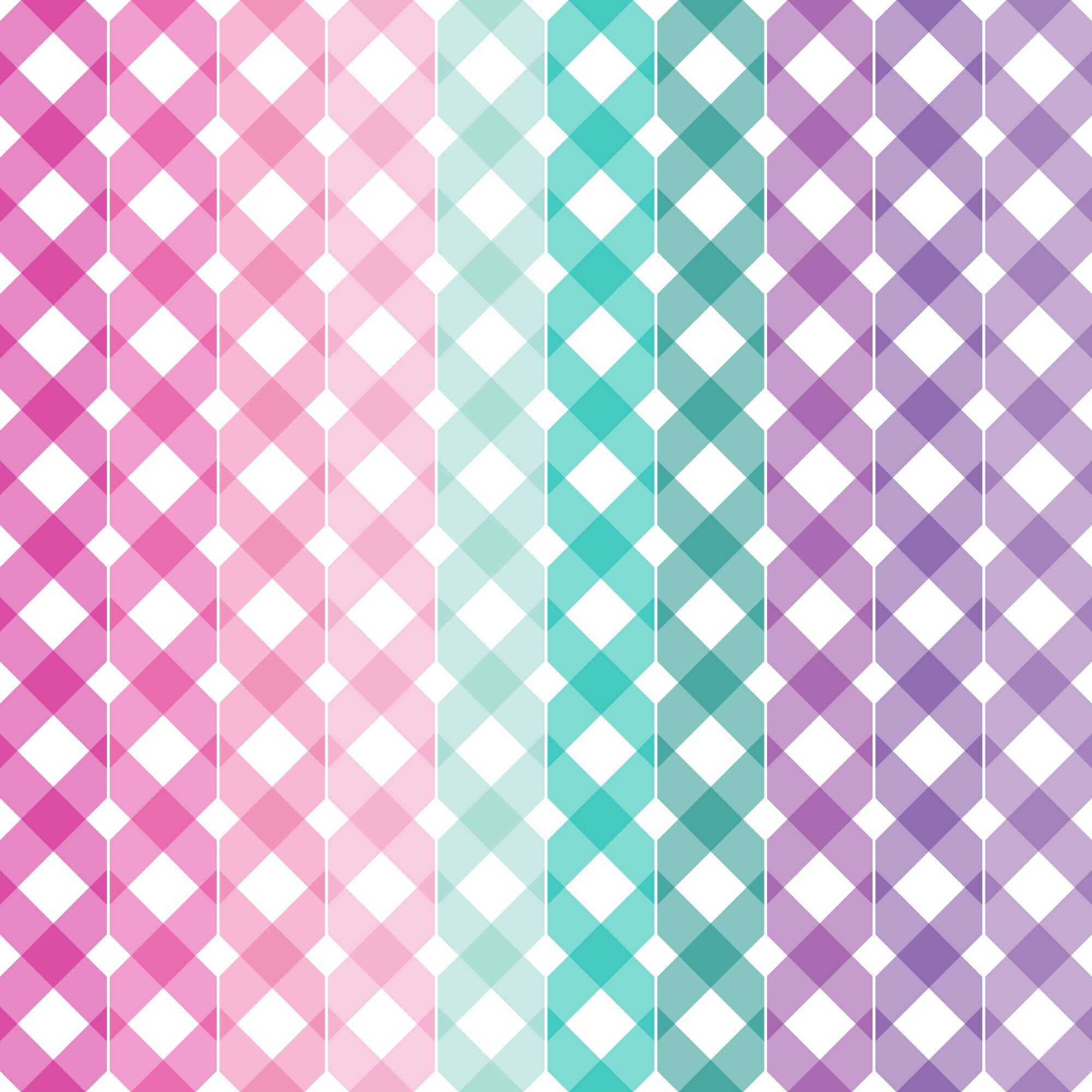Gingham Background Digital Papers Pastel Diagonal Gingham Digital ...