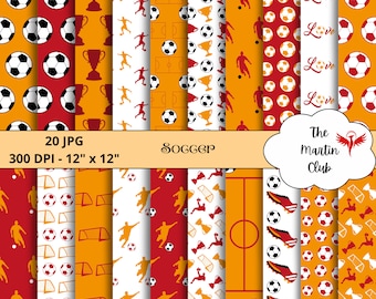 Soccer Digital Papers Background Pink Black Football Sport Scrapbook ...