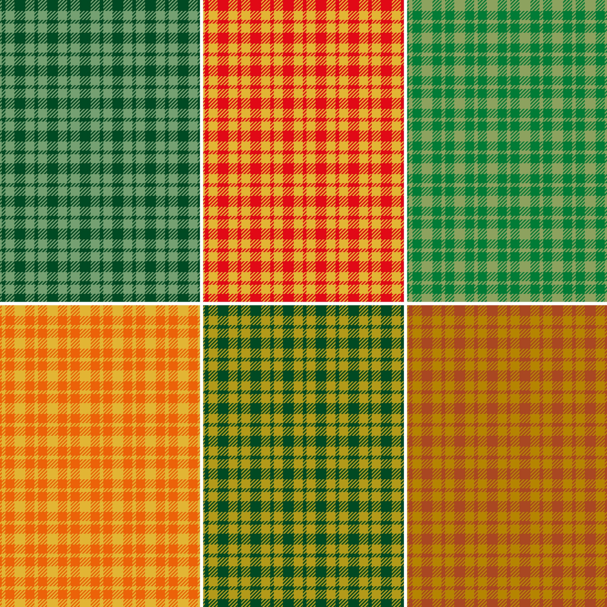 Autumn Buffalo Plaid Background Digital Papers Fall Buffalo Digital ...