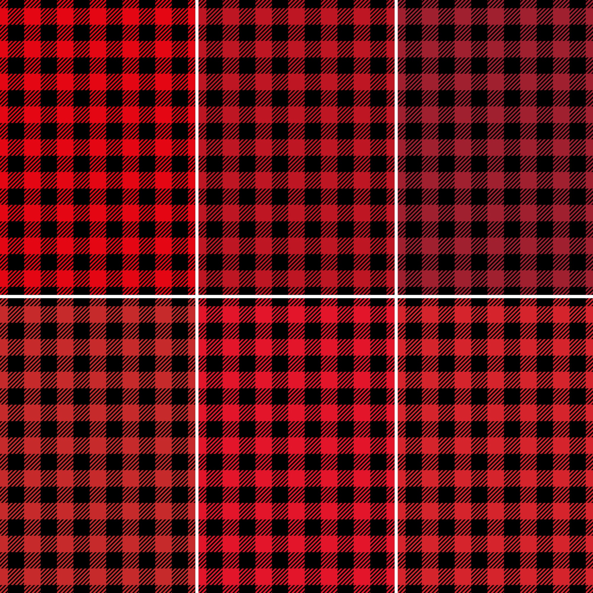 Red Plaid Background Digital Papers Red Buffalo Plaid Digital Scrapbook ...