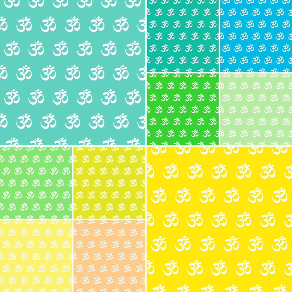 Om Symbol Background Digital Papers Om Symbol Scrapbook Pattern ...
