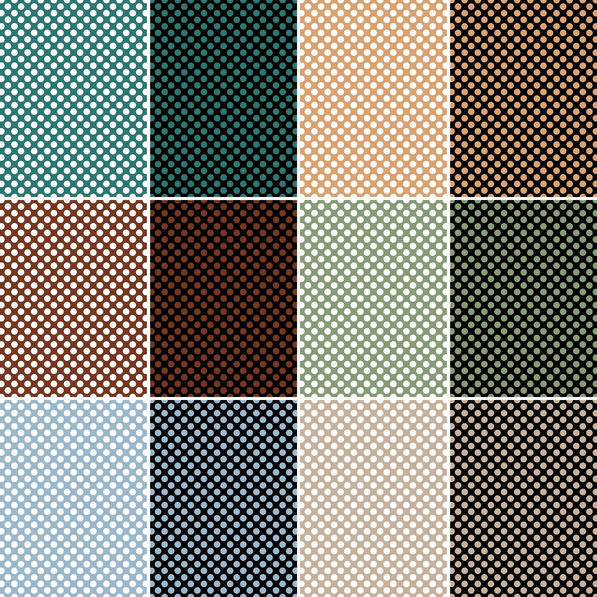 Boho Polka Dot Background Digital Papers Polka Dot Scrapbook Pattern ...