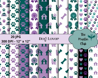 White Paw Prints Background Digital Papers Rainbow Paw Prints Digital ...