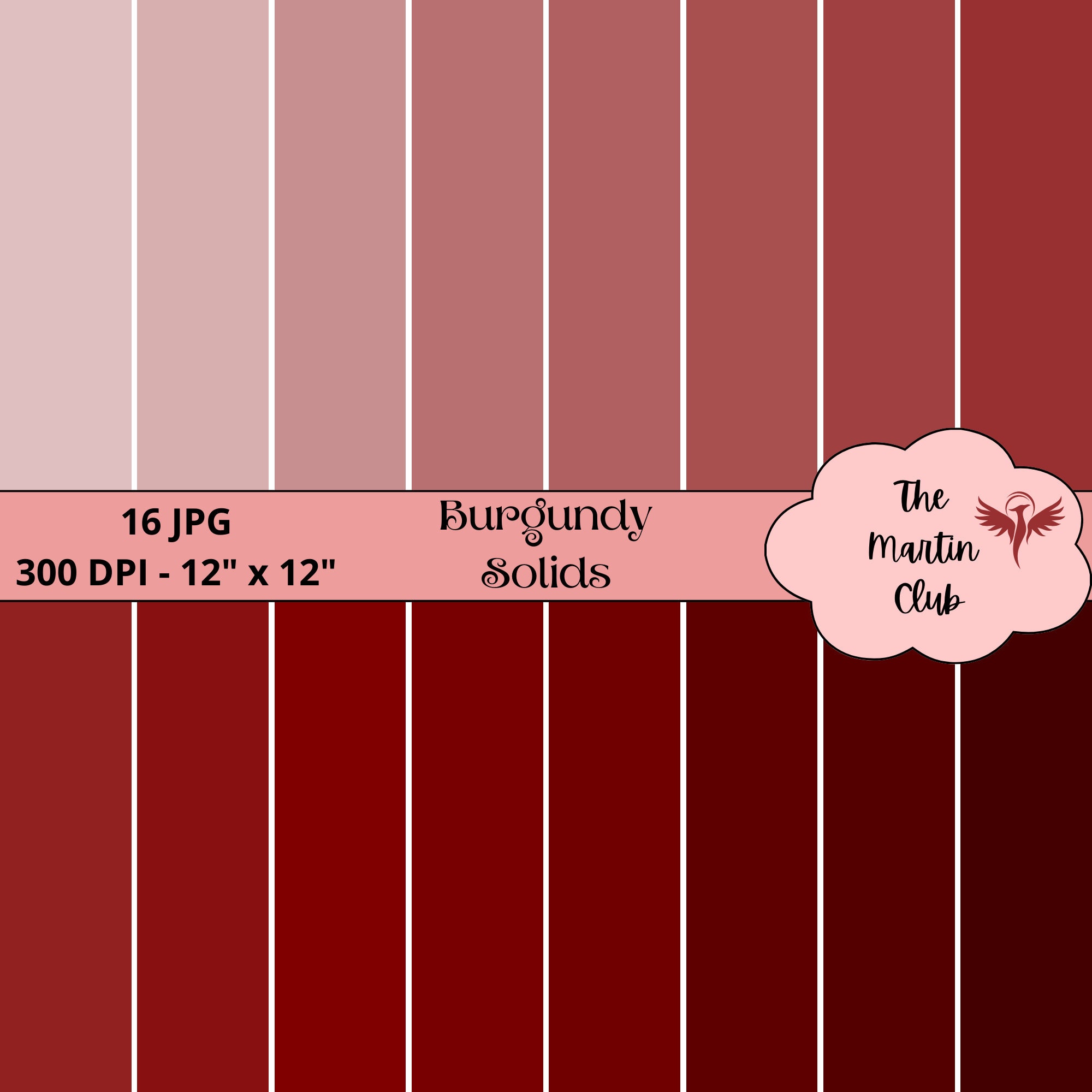 Burgundy Solids Background Digital Papers Red Solid Scrapbook - Etsy