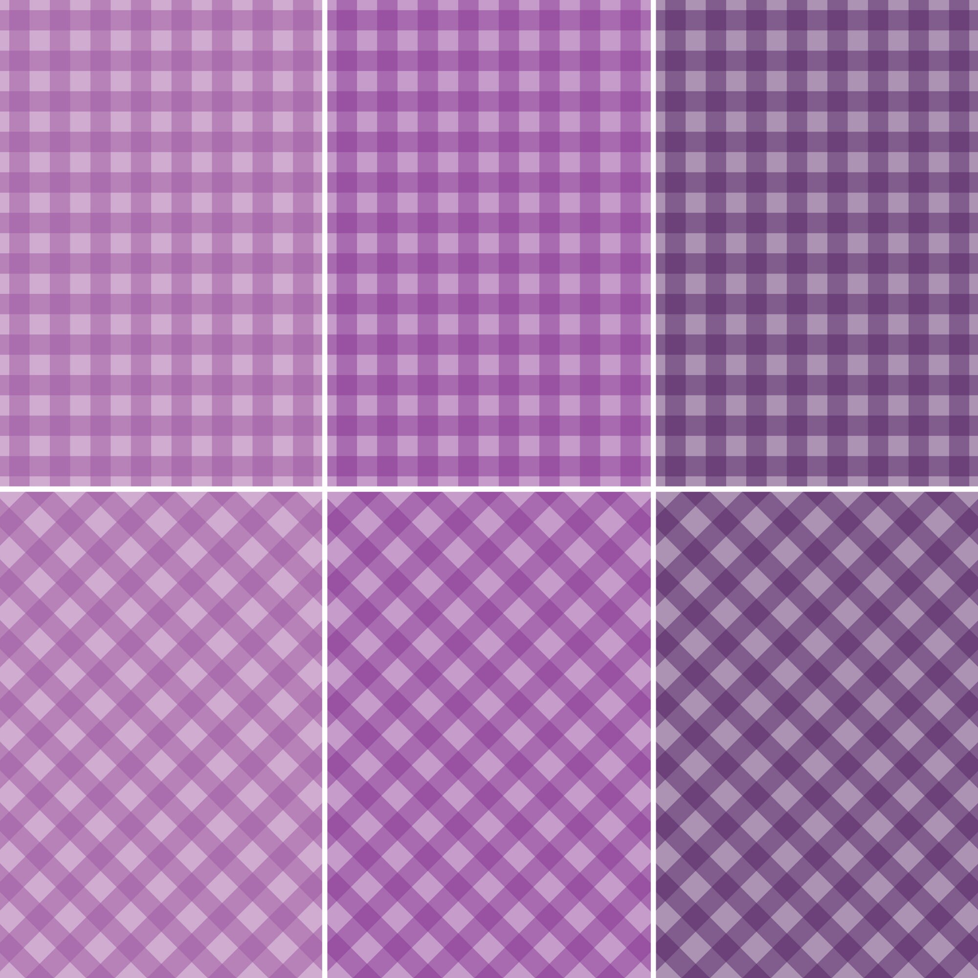 Purple Gingham Background Digital Papers Purple Violet Gingham Digital ...