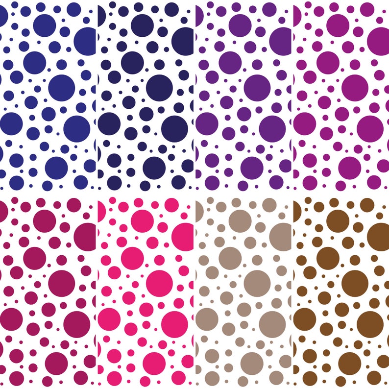 Rainbow Confetti Background Digital Papers White Confetti Polka ...