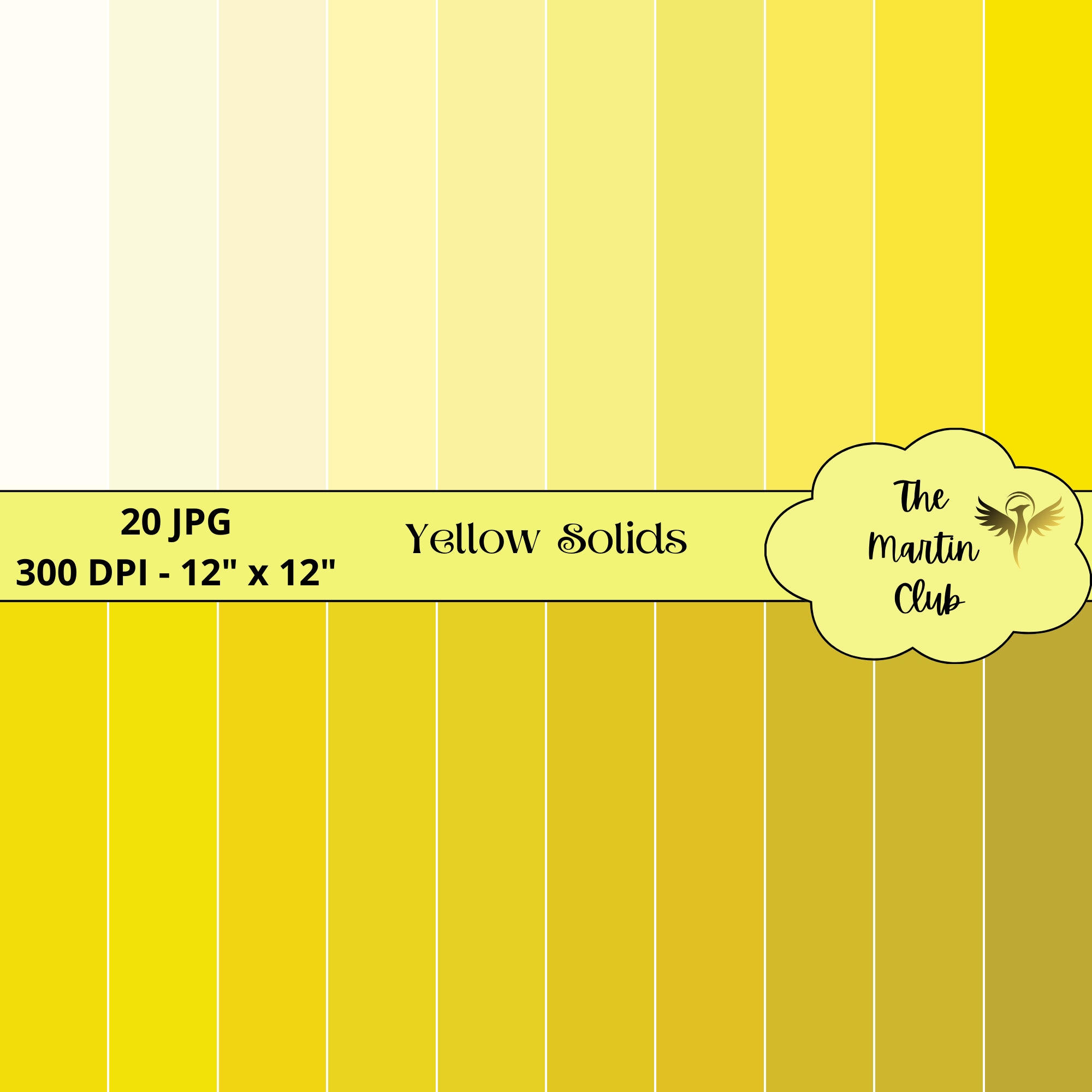 Yellow Solid Background Digital Papers Yellow Solid Scrapbook Paper ...
