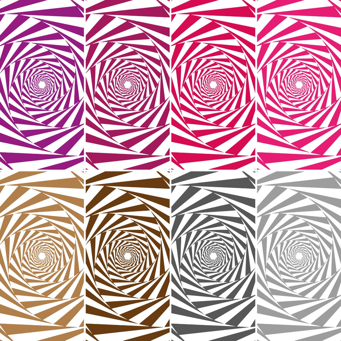 Vortex Background Digital Papers Rainbow White Vortex Scrapbook Paper ...