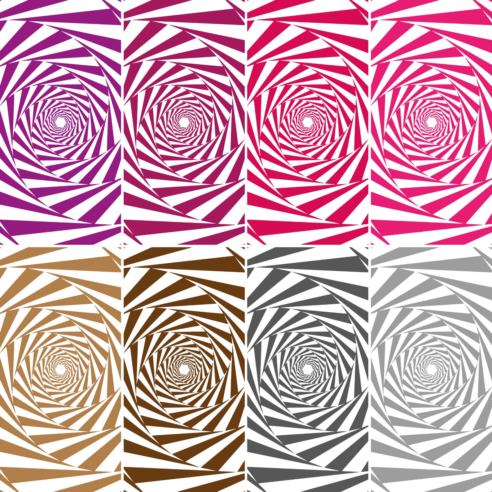 Vortex Background Digital Papers Rainbow White Vortex Scrapbook Paper ...