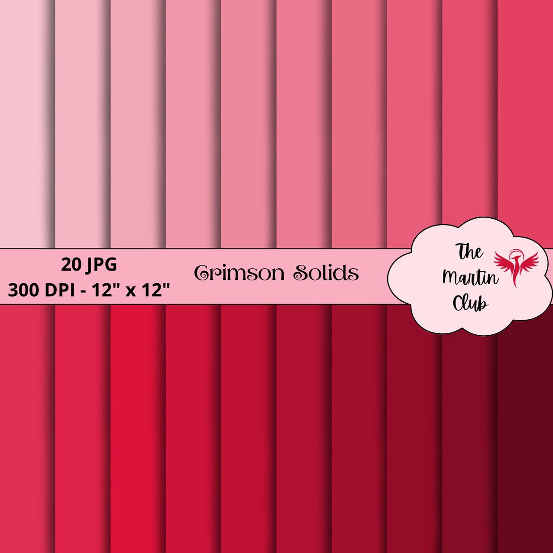 Crimson Solids Background Digital Papers Red Pink Solid Scrapbook Paper ...