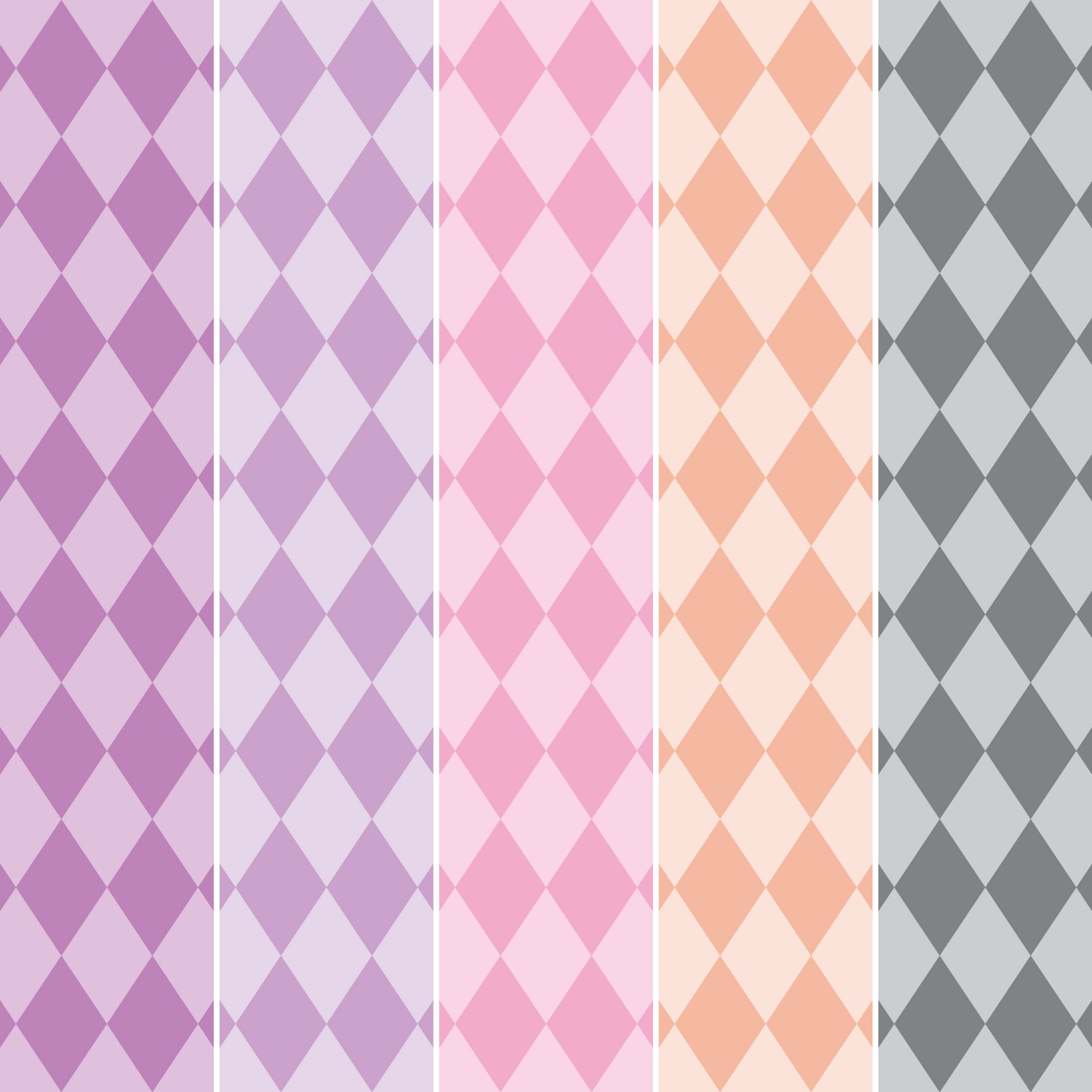 Tinted Diamond Background Digital Papers Rainbow Argyle Scrapbook Paper ...