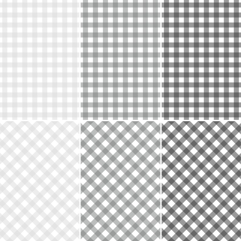Gray Gingham Background Digital Papers Gray Gingham Digital Scrapbook ...
