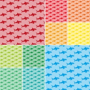 Tinted Sharks Background Digital Papers Rainbow Sharks Scrapbook Paper ...