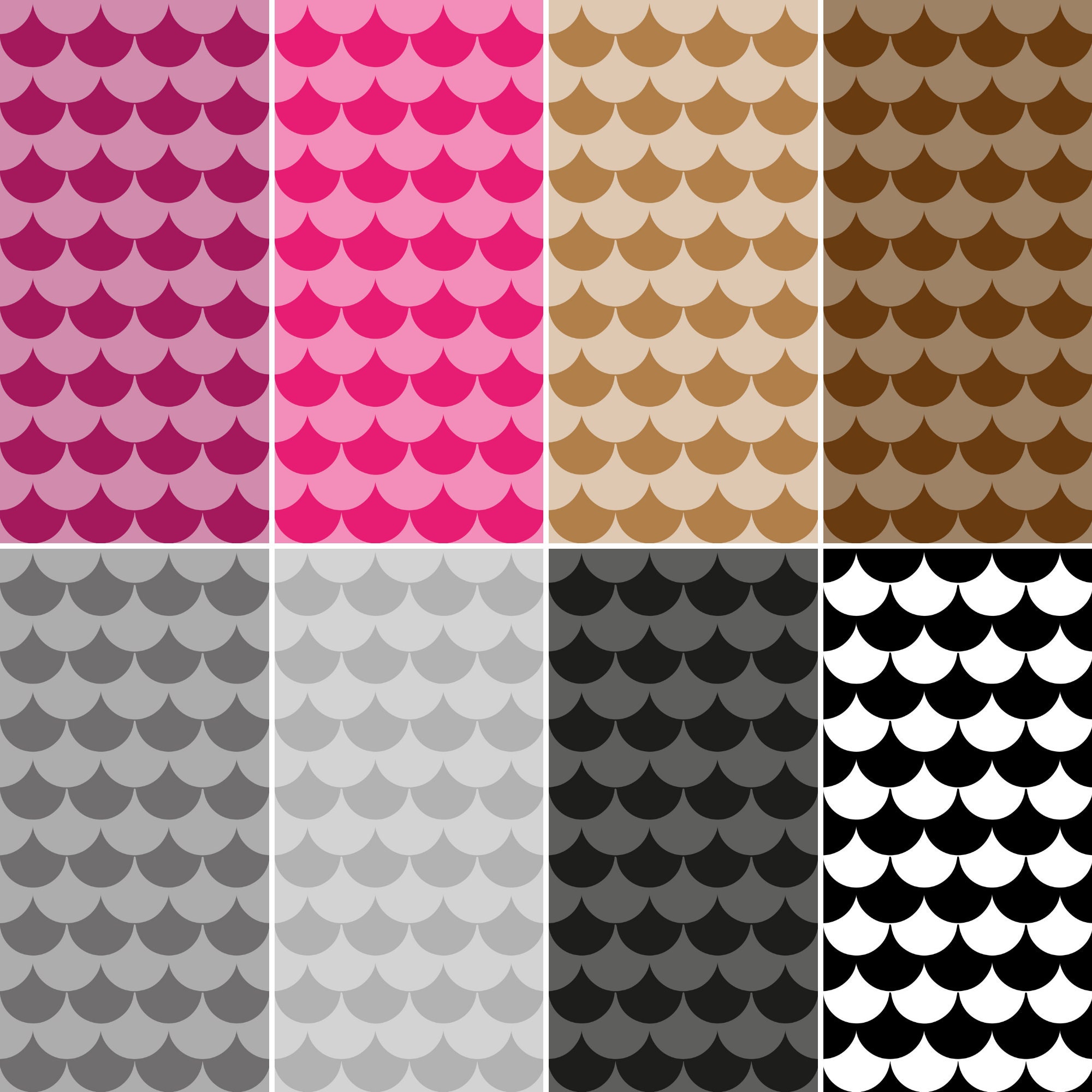 Tinted Mermaid Scales Background Digital Papers Mermaid Tail Scrapbook ...