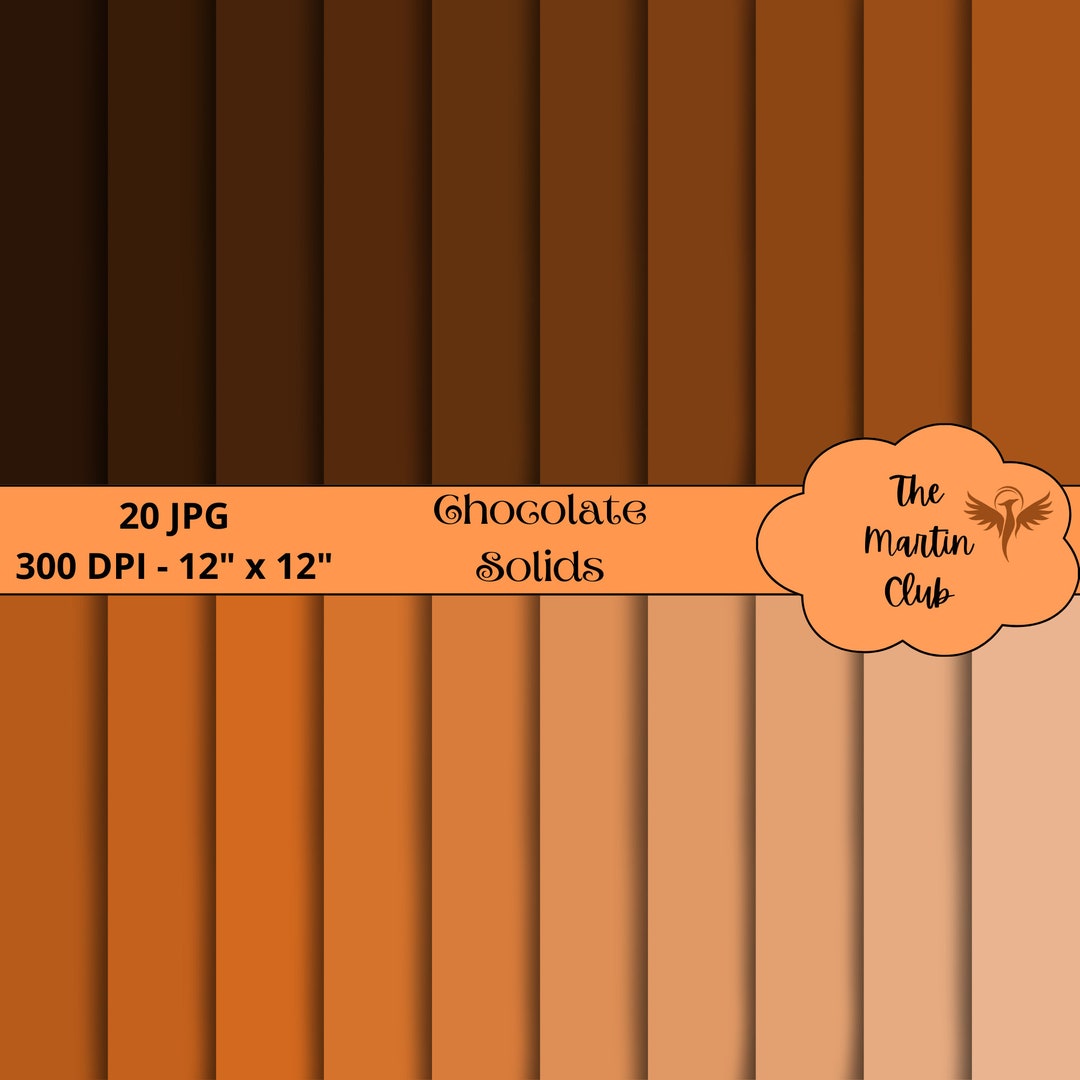 Chocolate Solids Background Digital Papers Brown Solids Scrapbook Paper ...