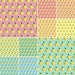 Apple Background Digital Papers Green Yellow Apples Scrapbook Paper ...