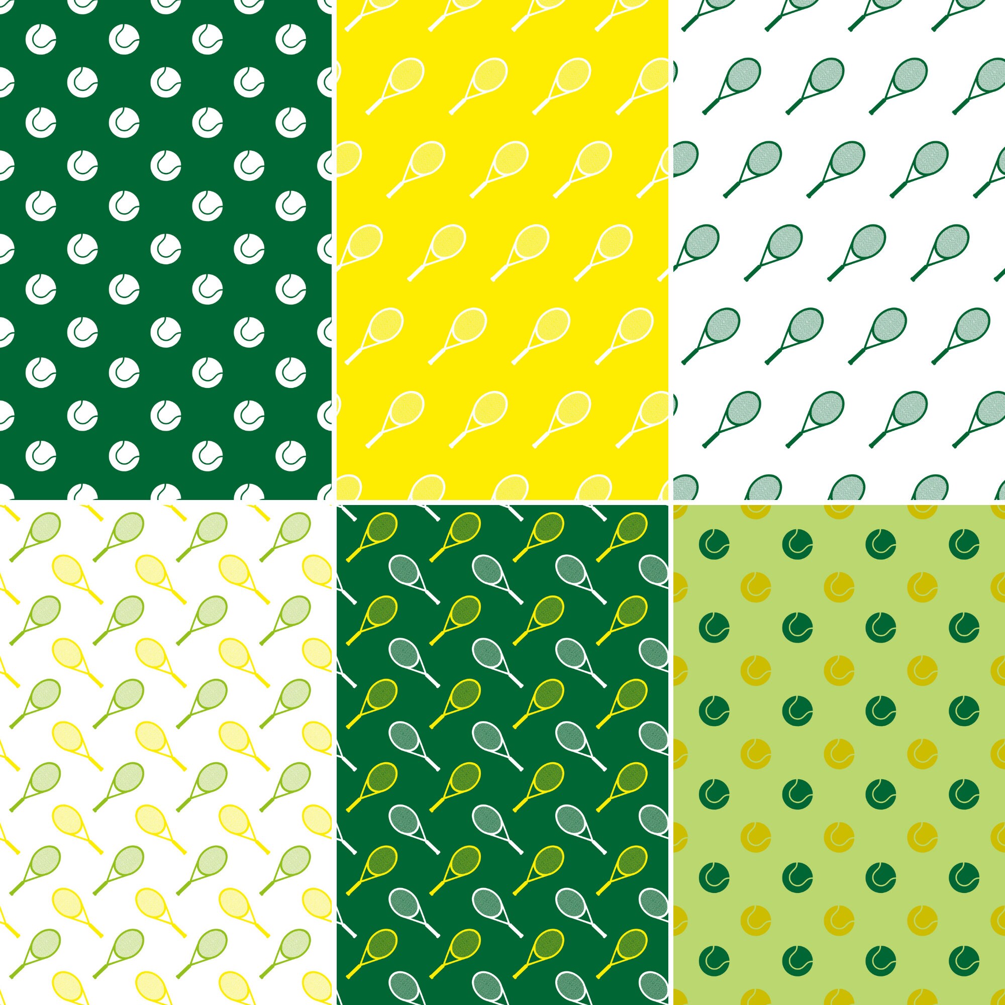 Tennis Digital Papers Tennis Background Sport Scrapbook Paper Pattern ...