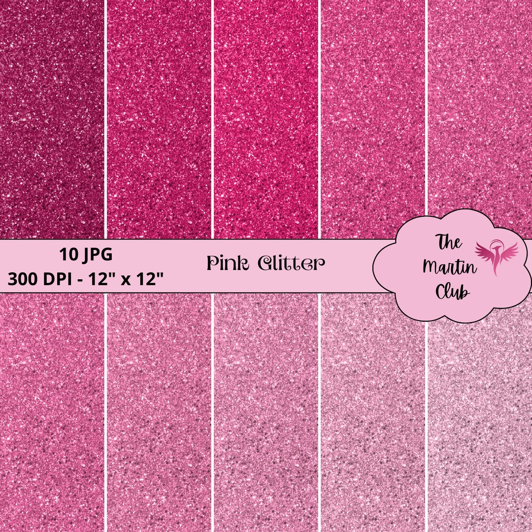 Pink Glitter Background Digital Papers Pink Glitter Digital Paper ...