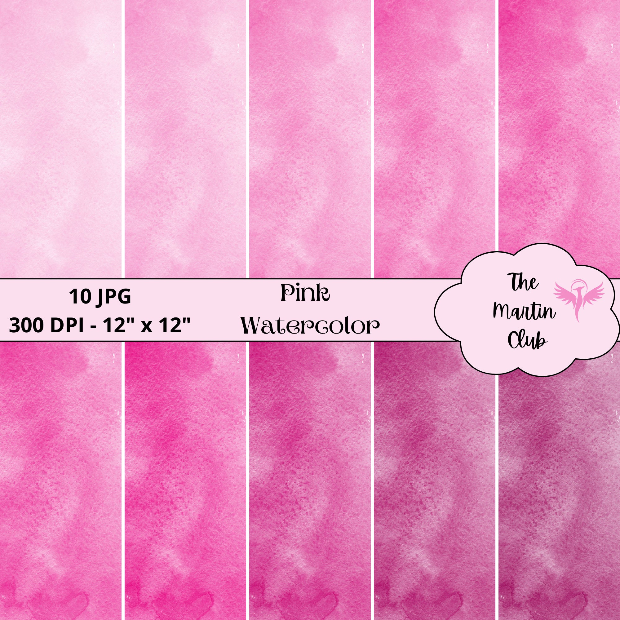 Pink Watercolor Background Digital Papers Watercolor Texture Scrapbook ...