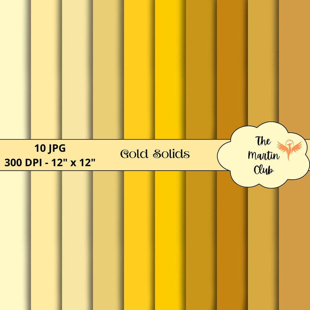 Gold Solids Background Digital Papers Gold Yellow Solids Scrapbook ...