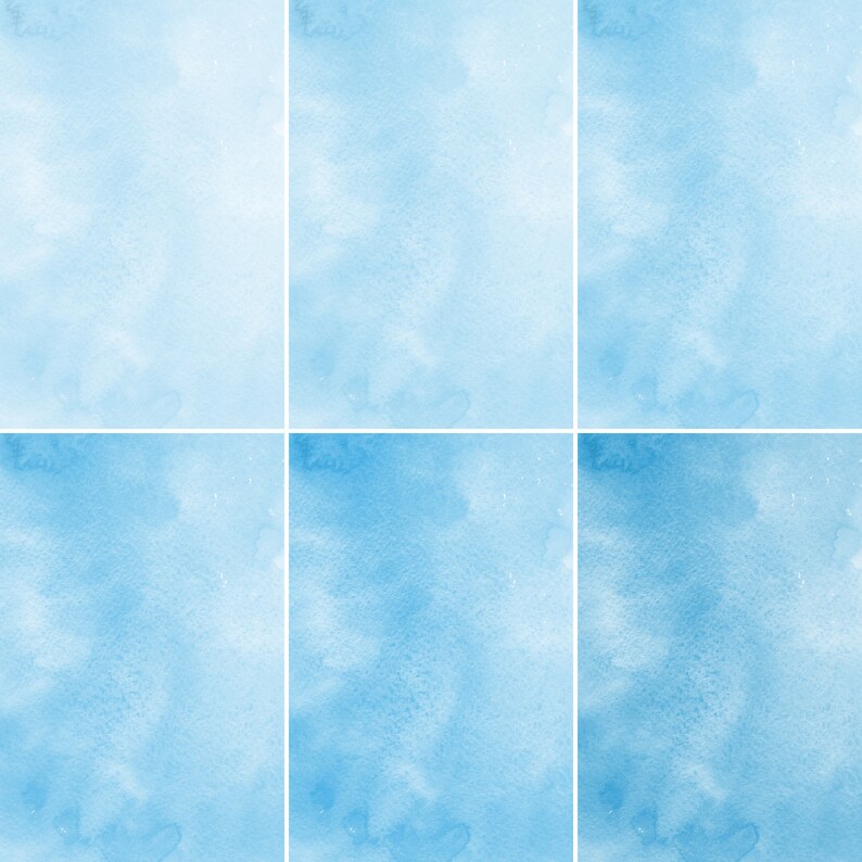 Blue Watercolor Background Digital Papers Watercolor Texture Scrapbook ...