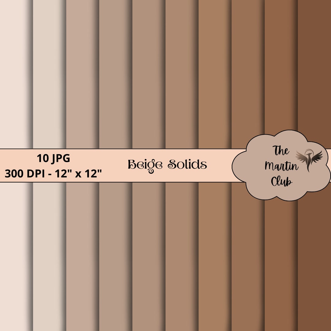 Beige Light Brown Solids Background Digital Papers Beige Solids ...