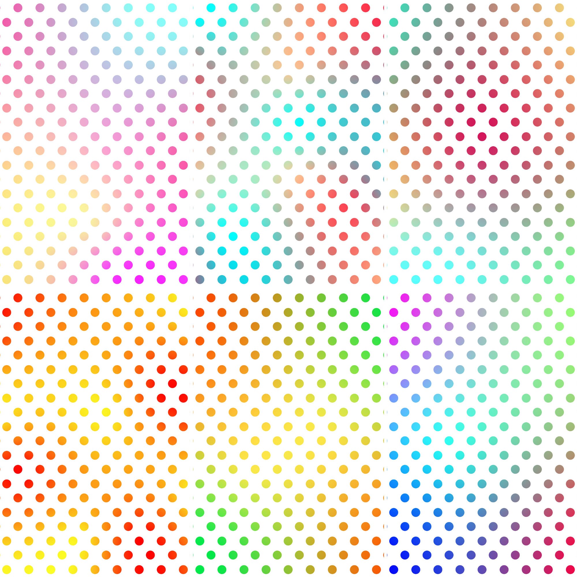 Rainbow Polka Dot Background Digital Papers Polka Dot Scrapbook Paper ...