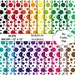 Rainbow Confetti Background Digital Papers White Confetti Polka ...