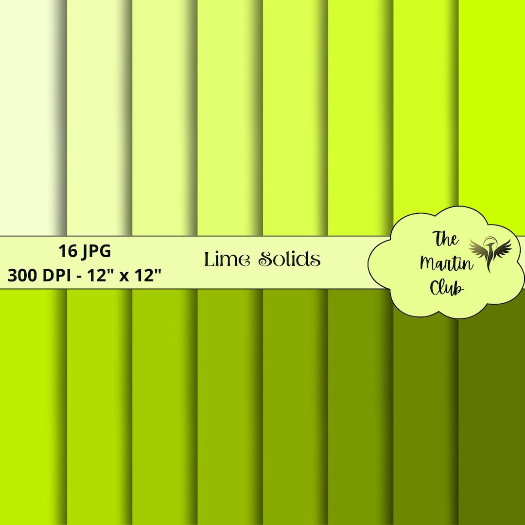 Lime Solids Background Digital Papers Lime Solids Scrapbook Paper ...