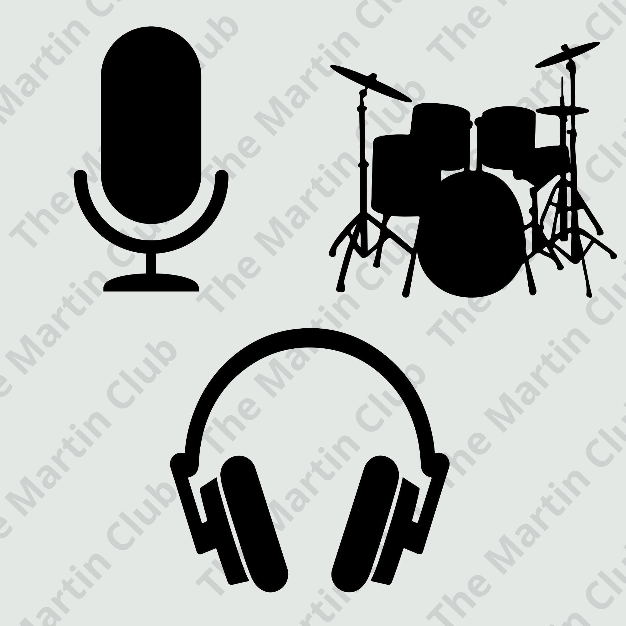 Music Clip Art SVG Musical Instruments Musical Notes SVG PNG ...
