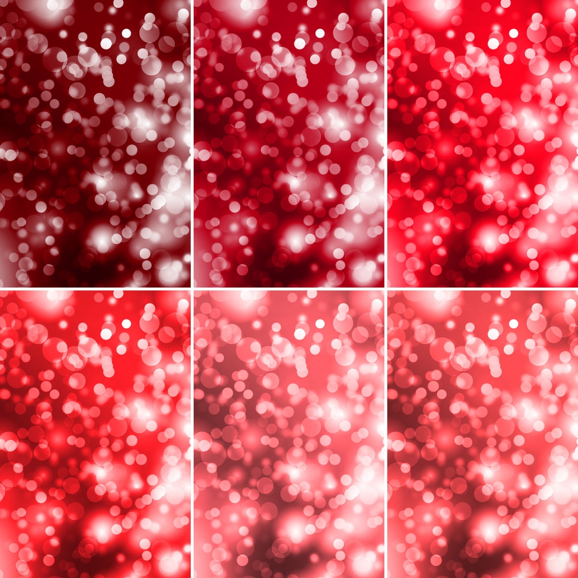 Red Bokeh Background Digital Papers Red Bokeh Scrapbook Paper - Digital ...