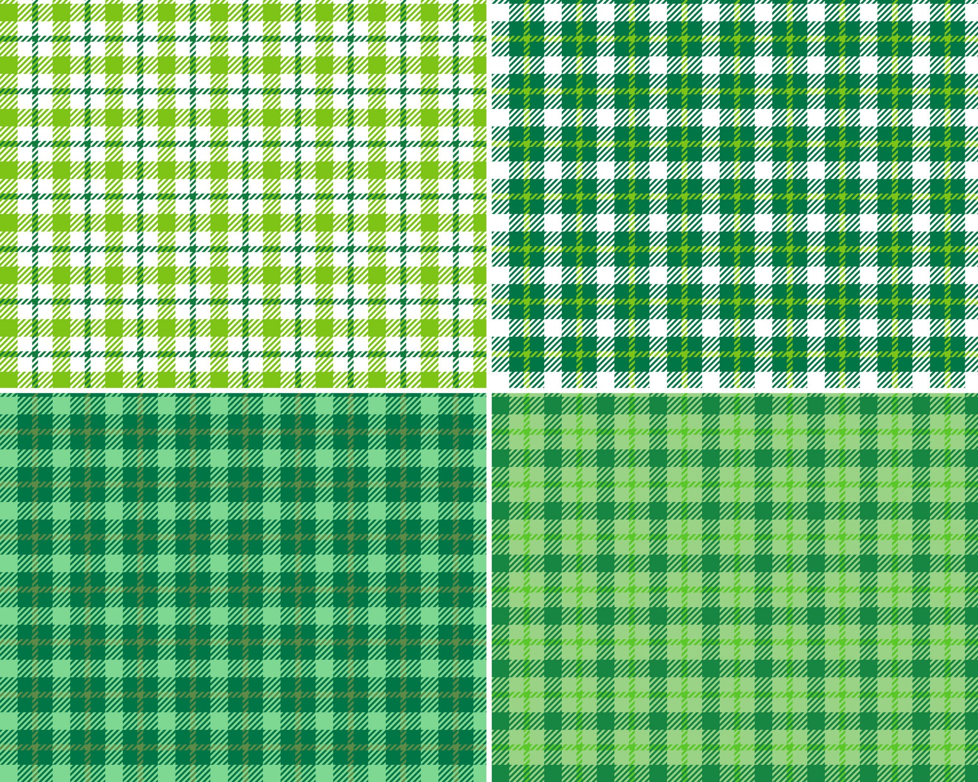 Green Buffalo Plaid Background Digital Papers Green Buffalo - Etsy