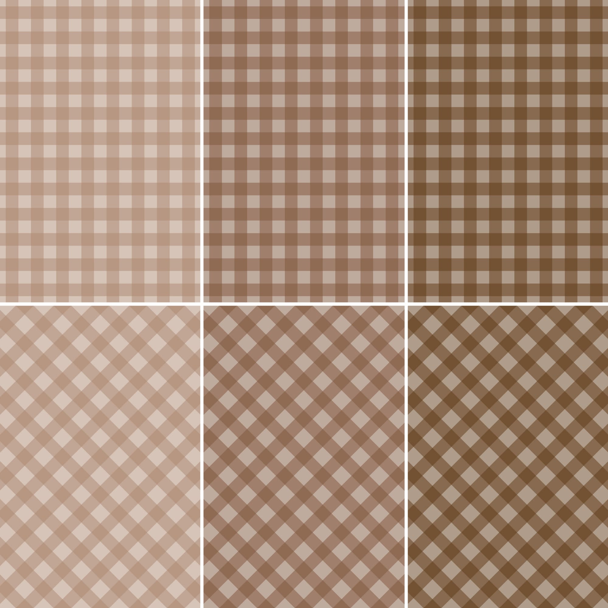 Brown Gingham Background Digital Papers Brown Chocolate Gingham Digital ...