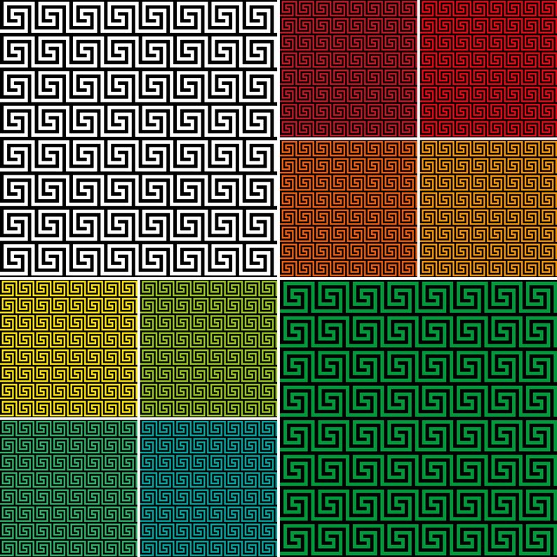 Greek Key Background Digital Papers Black Greek Key Scrapbook Paper ...