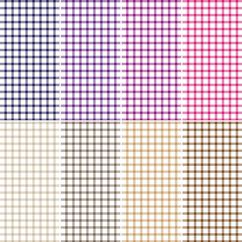 Classic Buffalo Plaid Background Digital Papers Rainbow Buffalo Digital ...