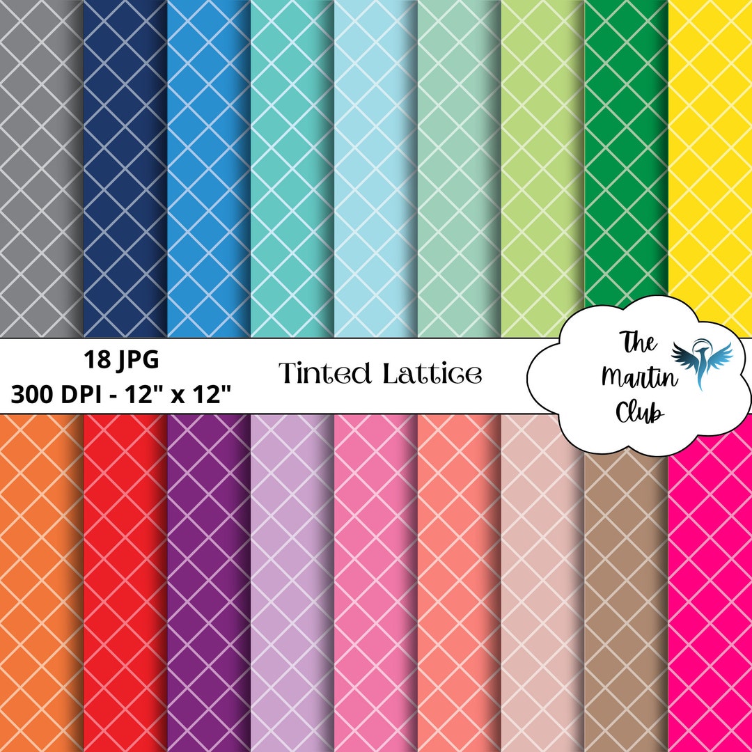 Tinted Lattice Background Digital Papers Tinted Diagonal Grid Digital ...