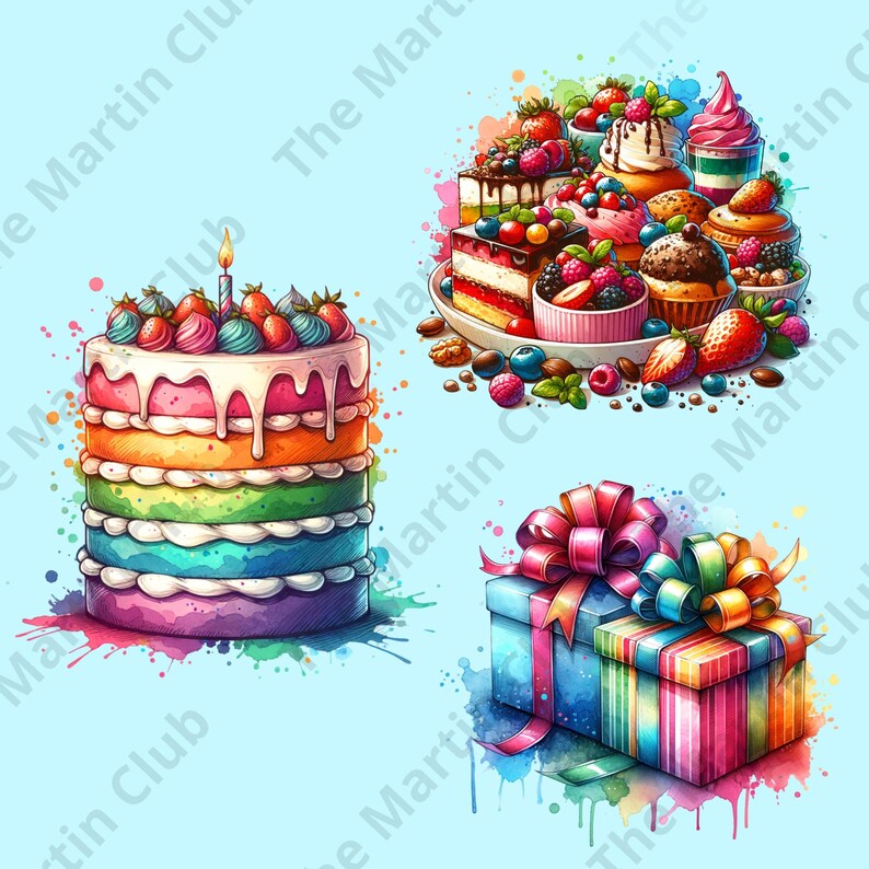 Happy Birthday Clip Art Party Clip Art PNG Transparent Background ...